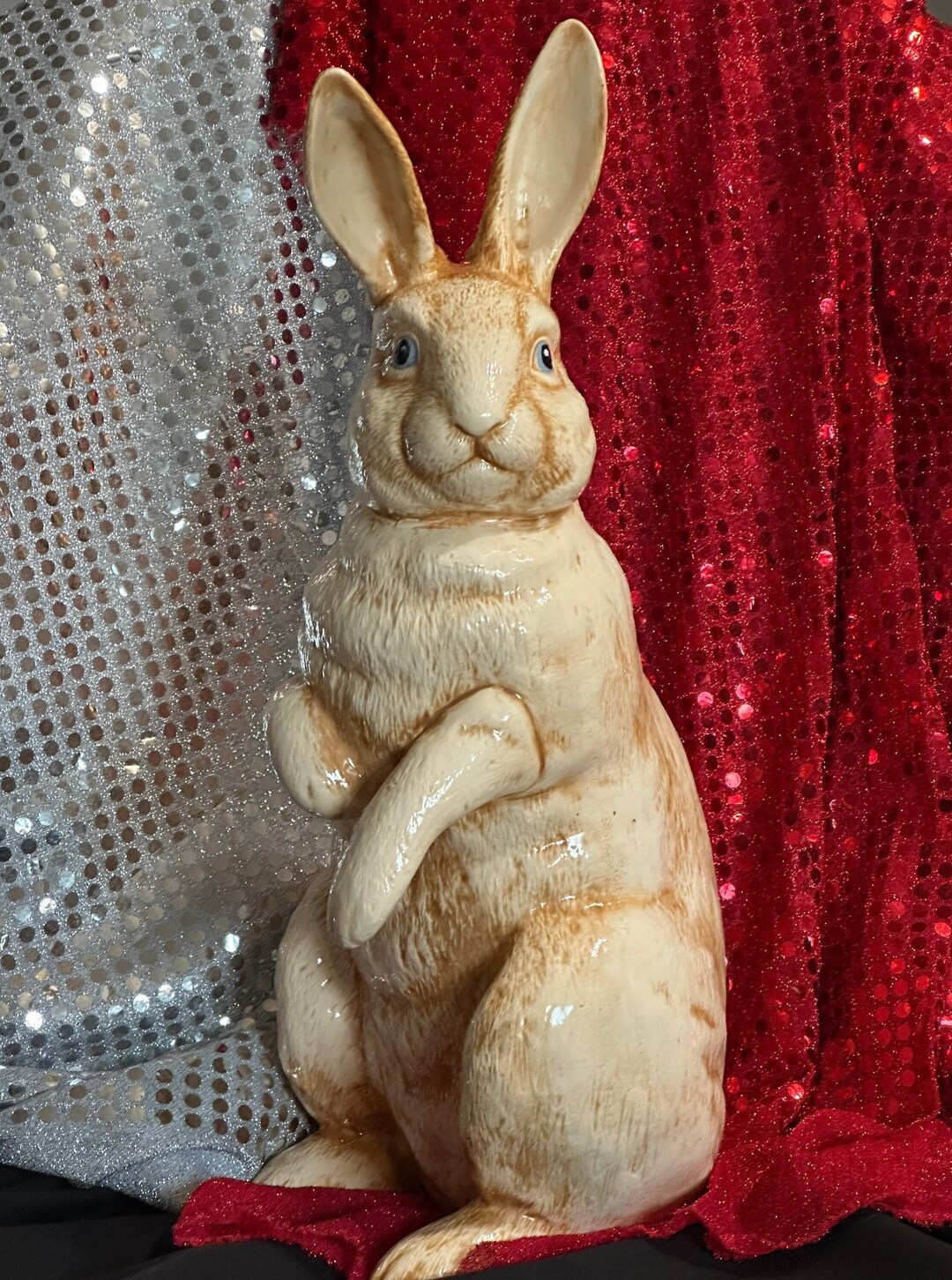 Glazed Duncan Molds Life Size Standing Rabbit by Jmdceramicsart - Etsy