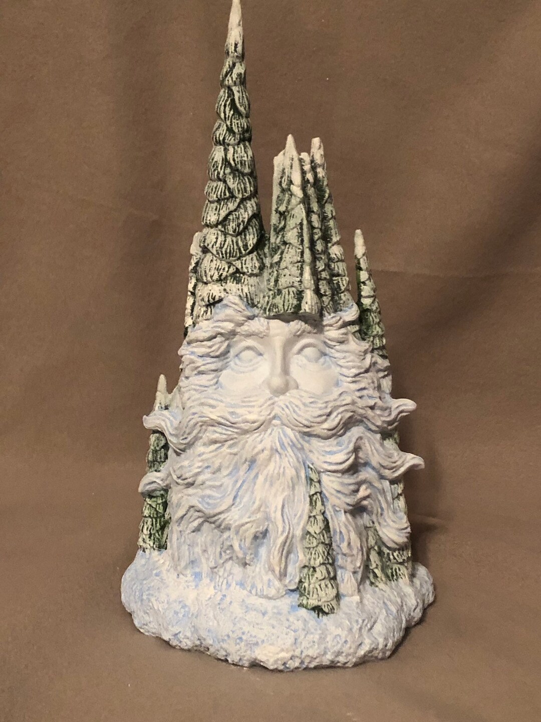 Santa Face in Trees - Etsy