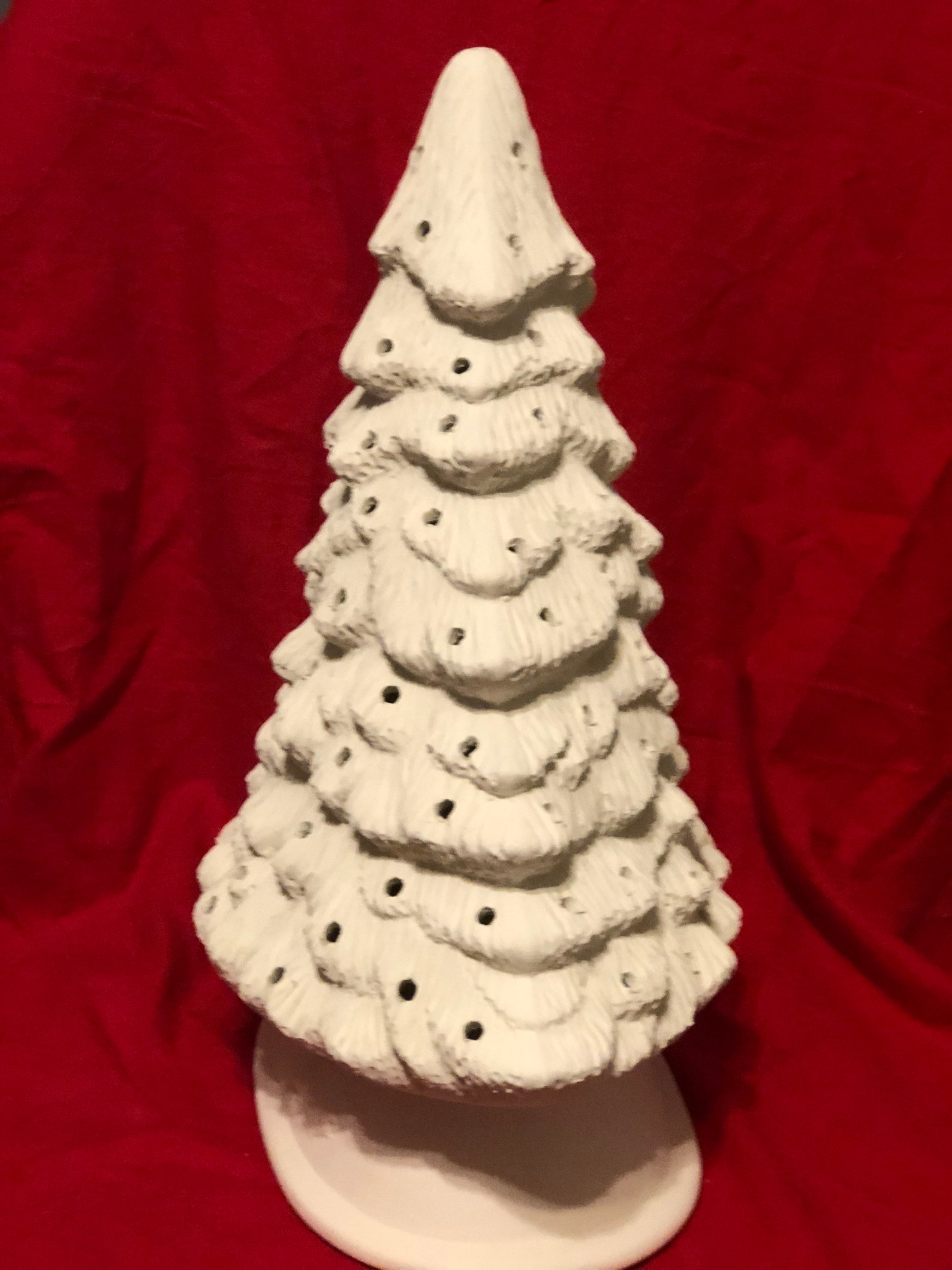 DIY Ceramic Bisque Christmas Tree: Handcrafted Ready to Paint (15" X 12 ...