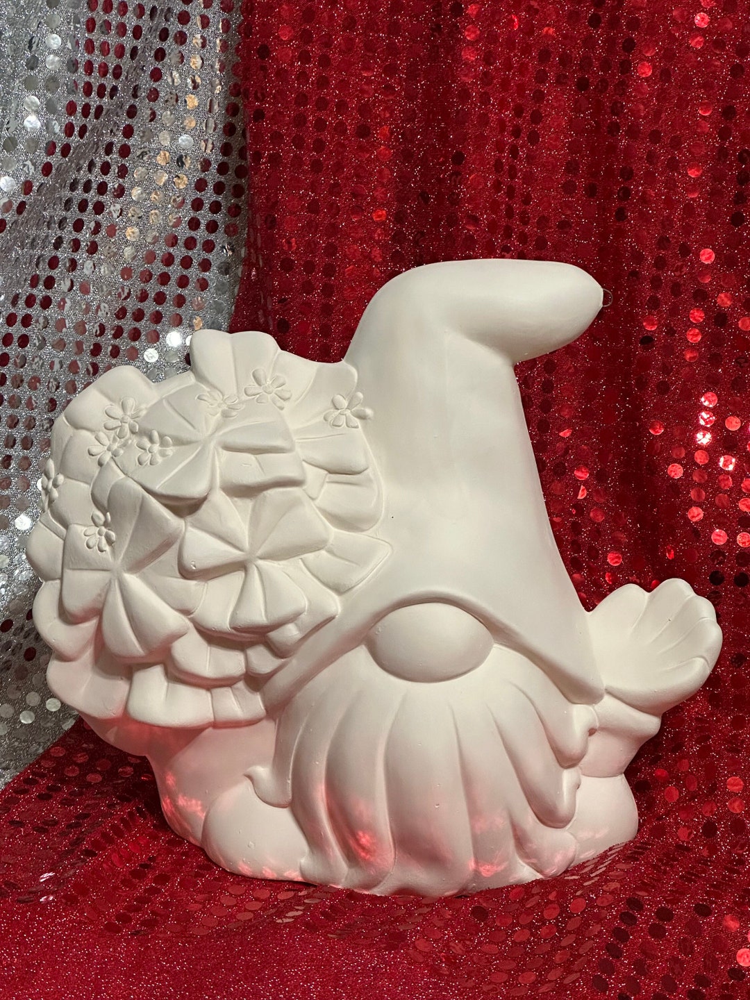 DIY Ceramic Bisque Sculpture Clay Magic Rune Gnome With Shamrock ...