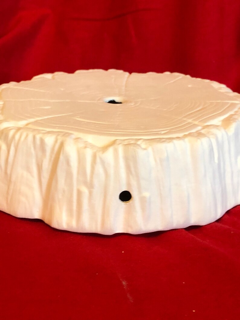 Rare Tree Stump Base With Holes for Lights in Ceramic Bisque | Etsy