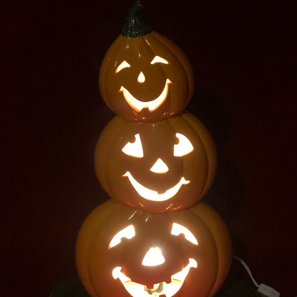 Ceramic Pumpkin Lanterns - Etsy