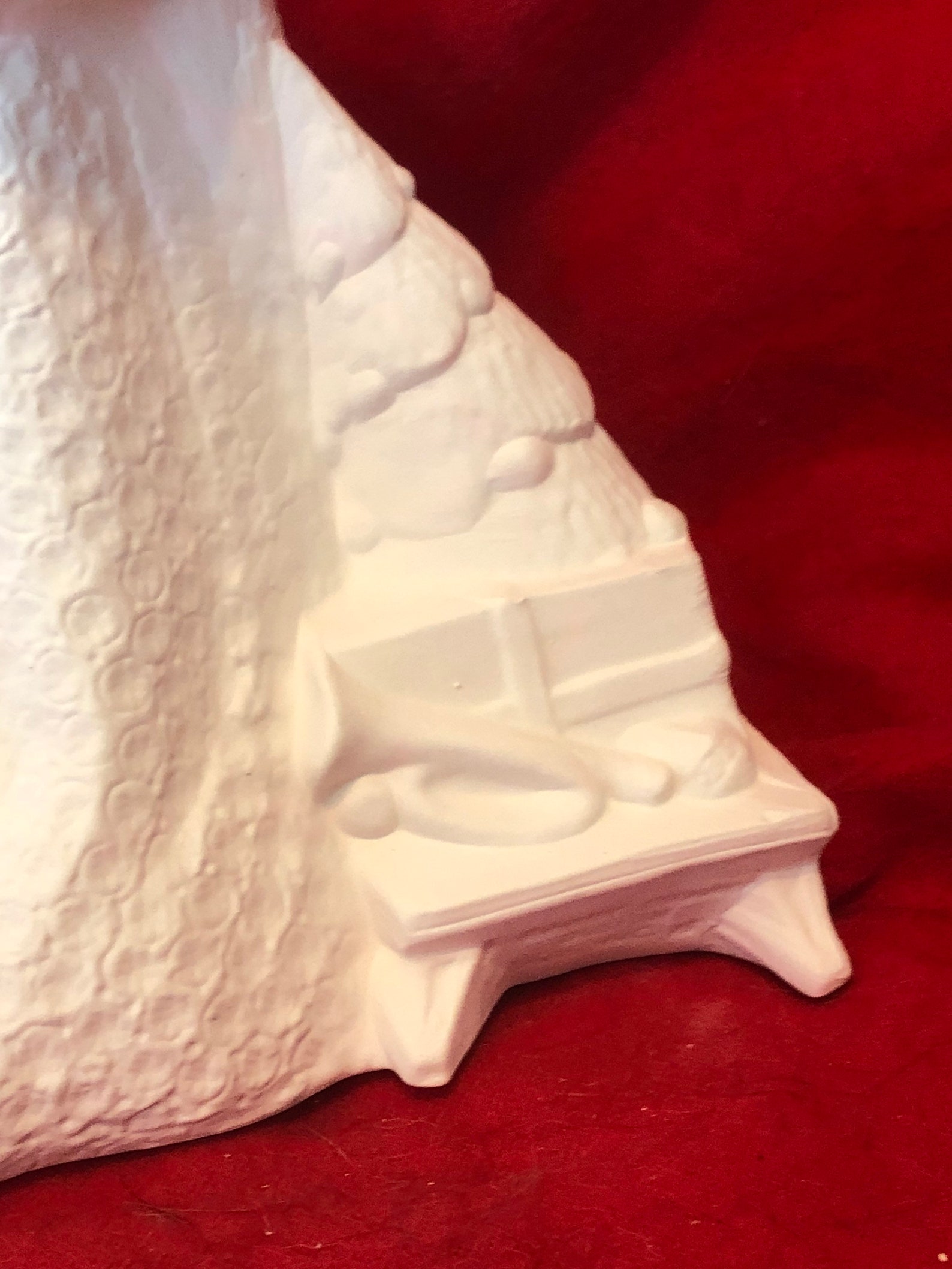 Rare Gare Molds Santa With Sleigh and Bell in Ceramic Bisque - Etsy