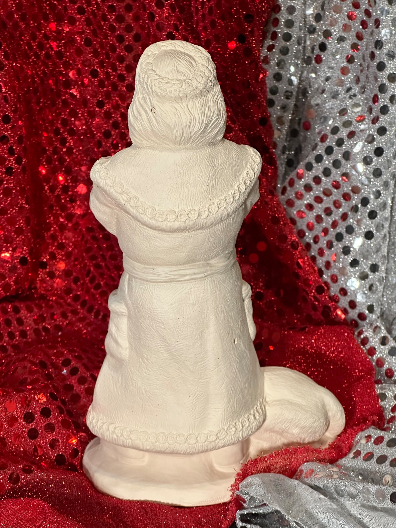 Provincial Santa With Lion and Lamb in Ceramic Bisque Ready to Paint by ...