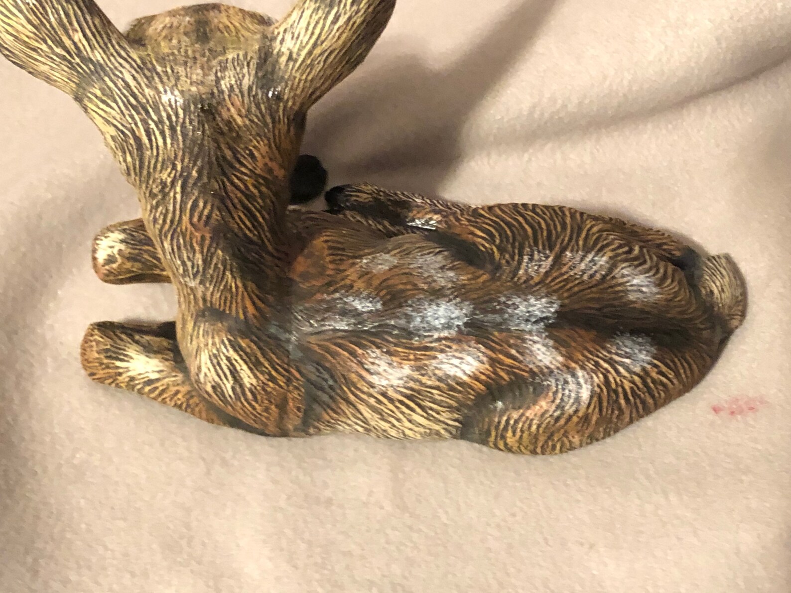 Ceramic dry brushed baby deer using Mayco Softee Stains | Etsy