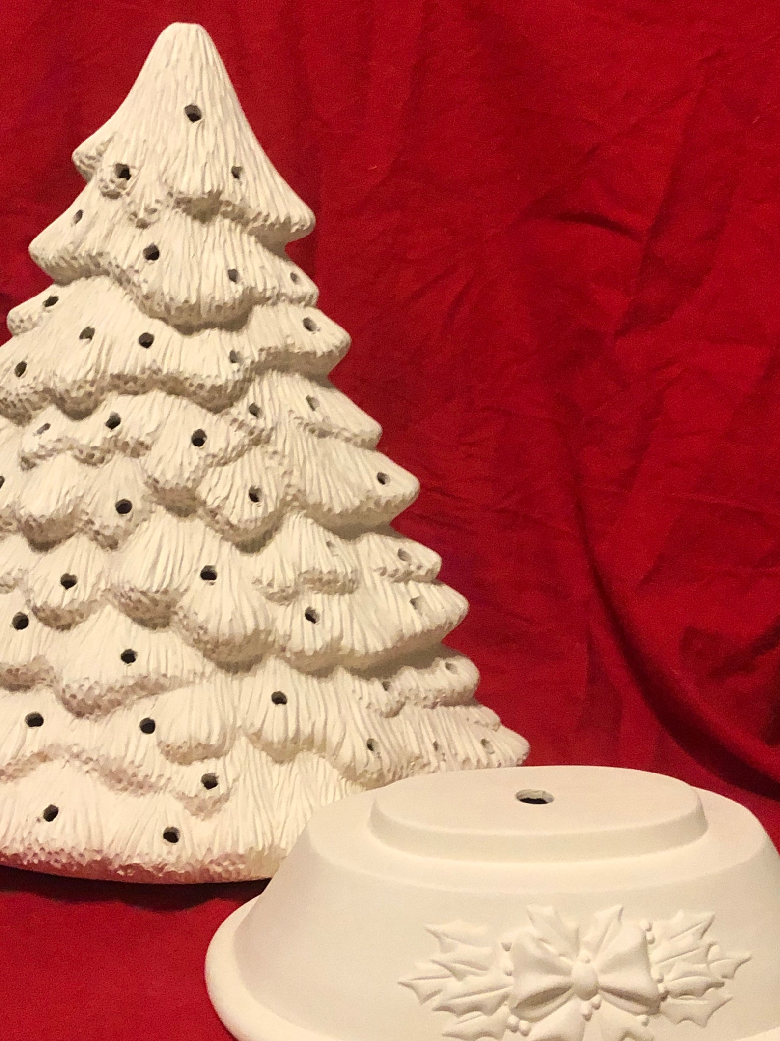 DIY Ceramic Bisque Christmas Tree: Handcrafted Ready to Paint (15" X 12 ...