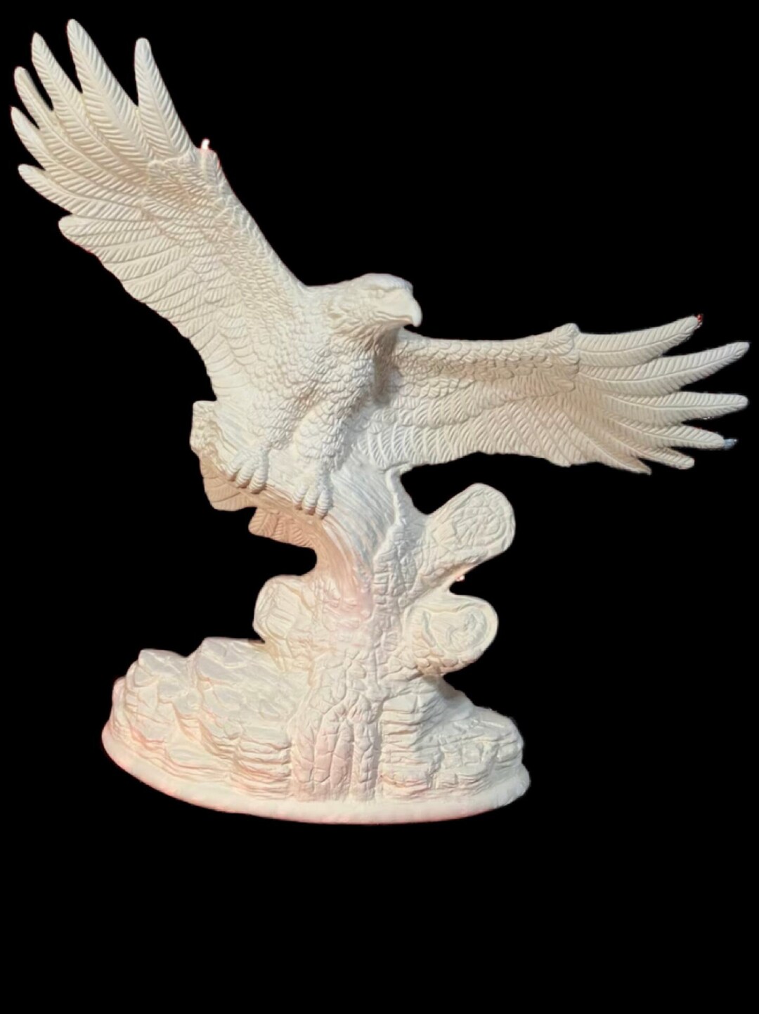 Handmade Ceramic Bisque Eagle Sculpture - Collectible Eagle Figurine ...