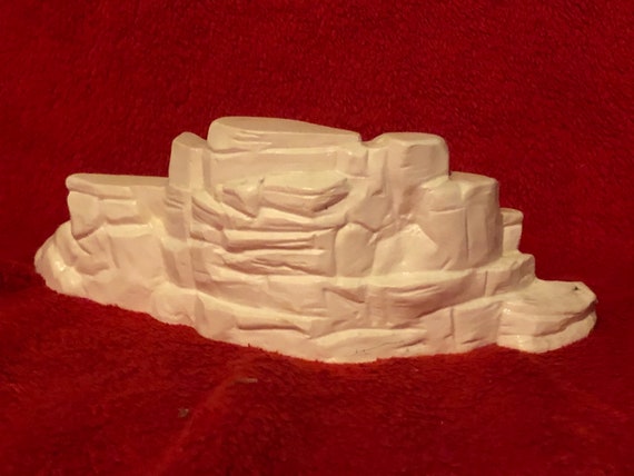 Vintage Ceramic Rock Wall in Bisque Ready to Paint - Etsy