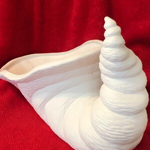 Large Ceramic Cornucopia in Bisque Ready to Paint by - Etsy