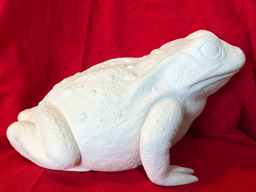 DIY Ceramic Toad: Ready to Paint, Handmade Bisque (7x13 Inches) - Etsy