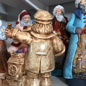 Antiqued Racing Santa - Etsy