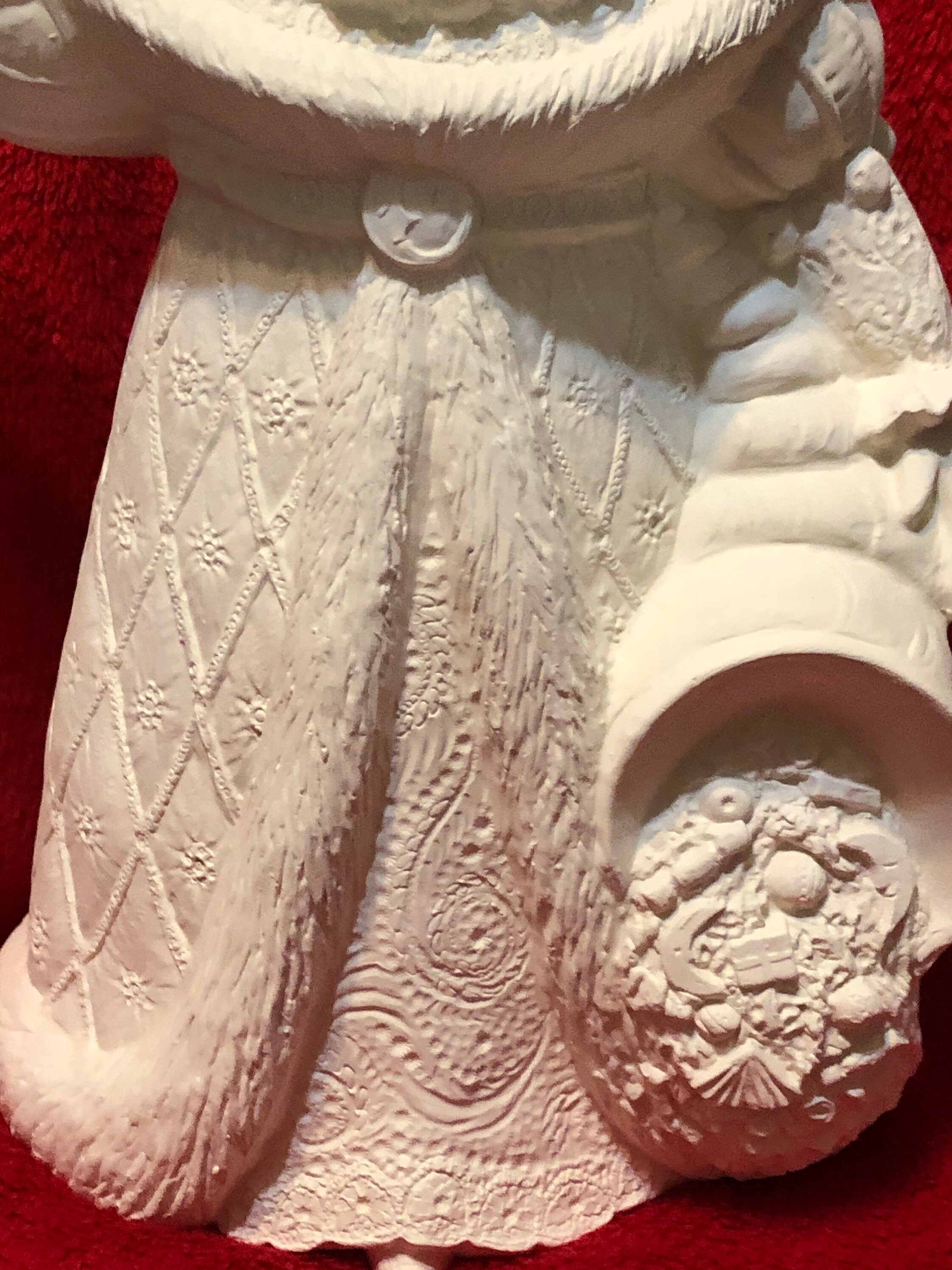 Rare Gare Ceramic Cornucopia Santa in Bisque Ready to Paint - Etsy UK