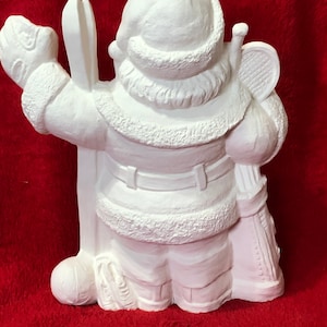 Sports Santa Claus Ceramic Bisque Ready to Paint - Etsy