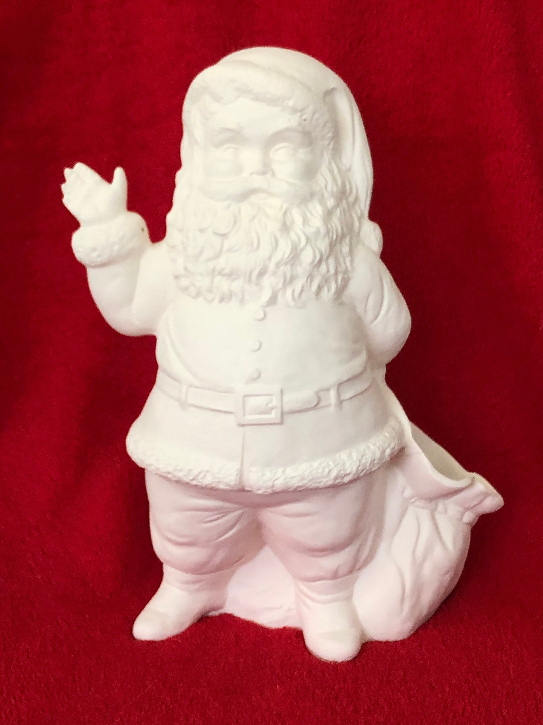 Duncan Molds Traditional Santa Claus in Ceramic Bisque ready to paint