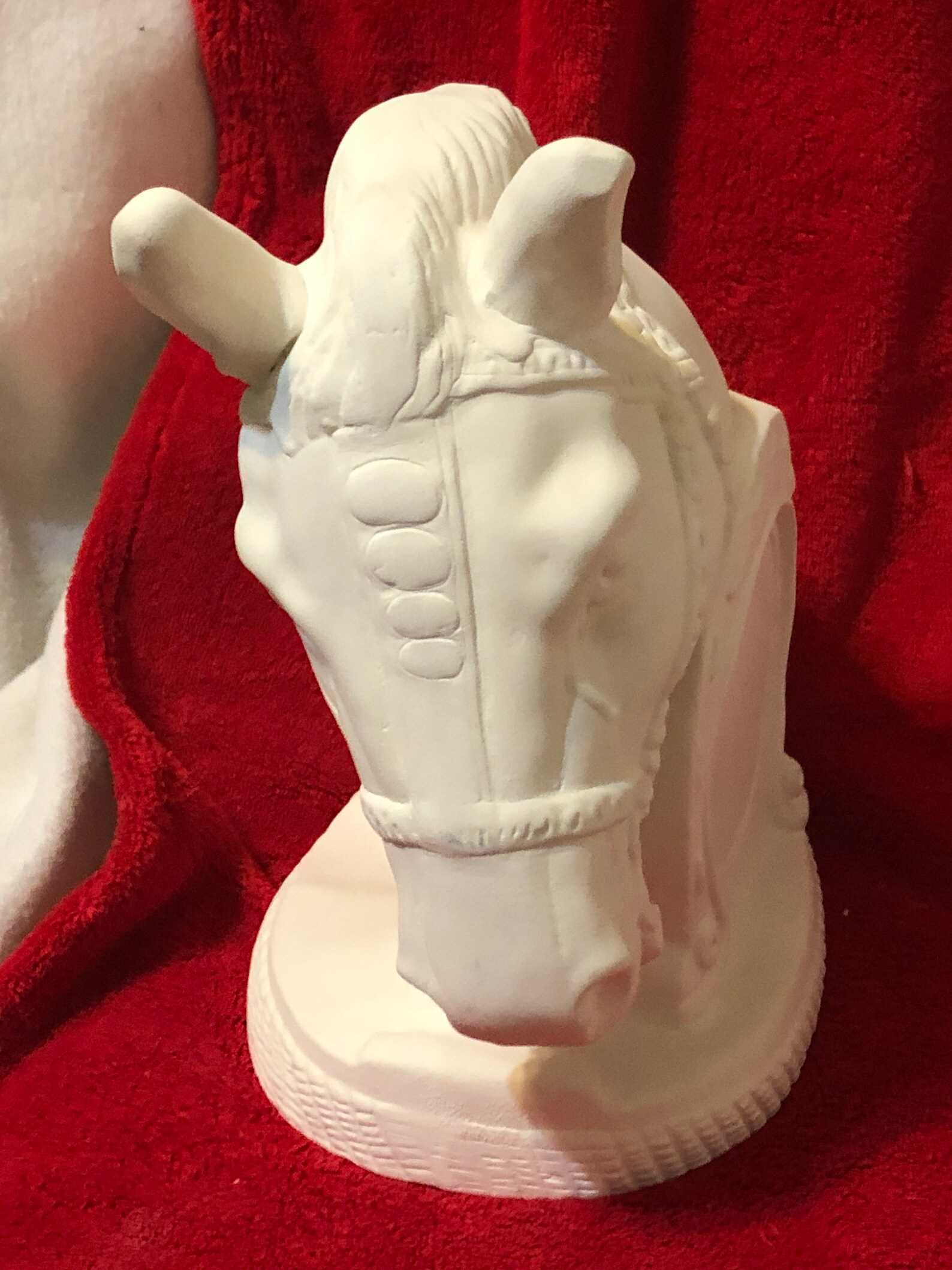 Ceramic Horse With Horseshoe in Bisque Ready to Paint - Etsy