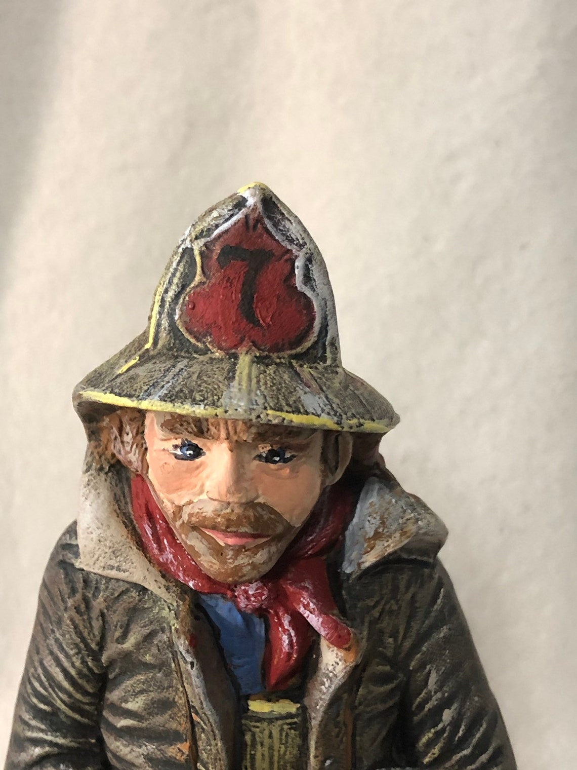 Vintage Fireman Ceramic Art - Etsy
