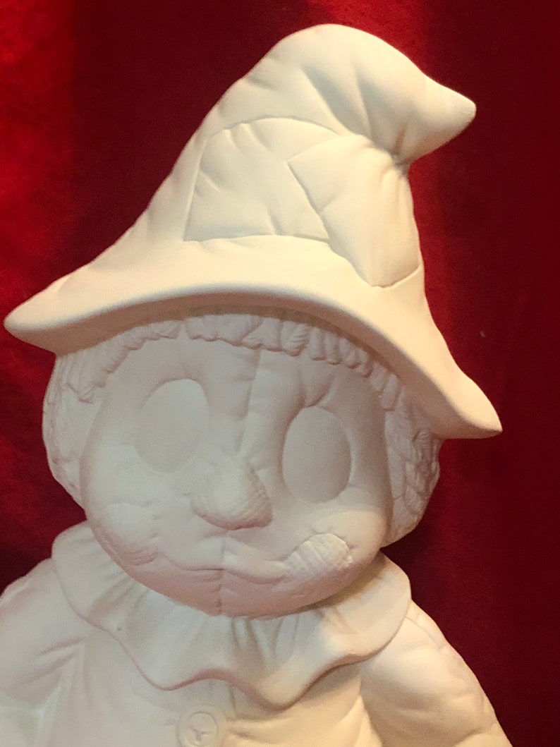 Ceramic Scarecrow in Bisque Ready to Paint by Jmdceramicsart - Etsy