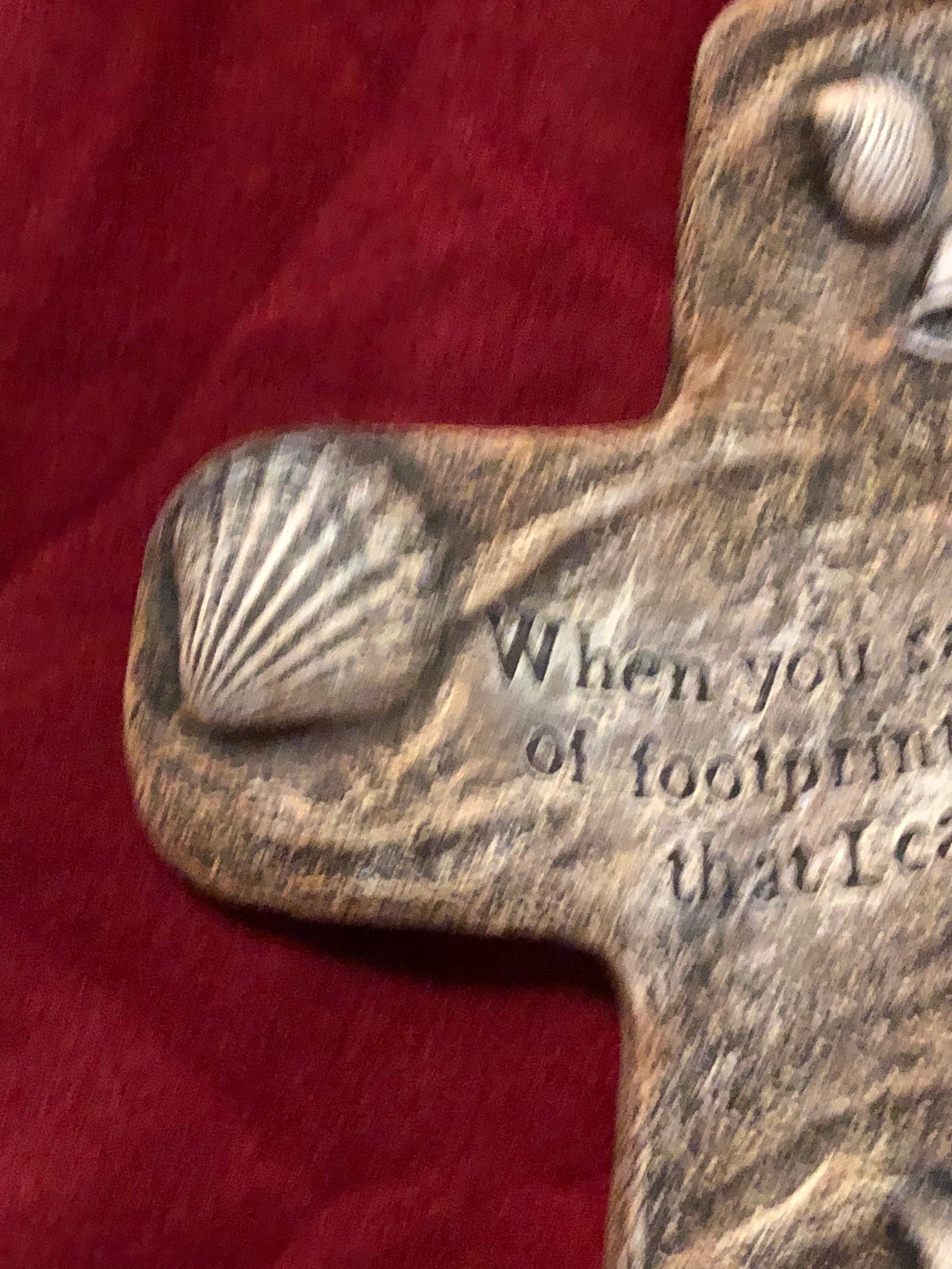 Footprints Cross Dry Brushed Using Mayco Softee Stains - Etsy