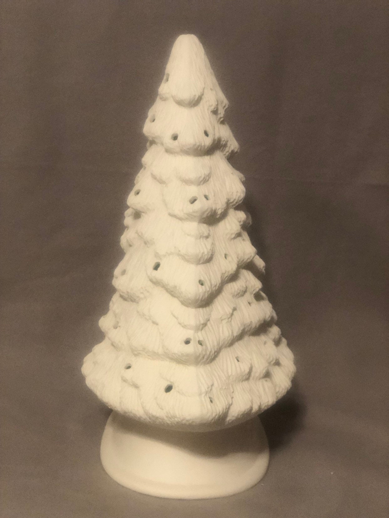 New Clay Magic Mantle Christmas Tree Ceramic Bisque ready to paint