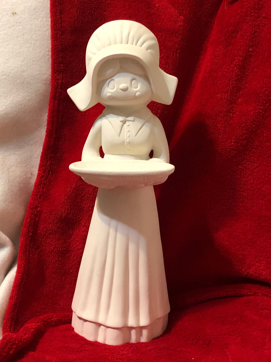 Ceramic Slim Female Pilgrim in Bisque Ready to Paint by Jmdceramicsart ...