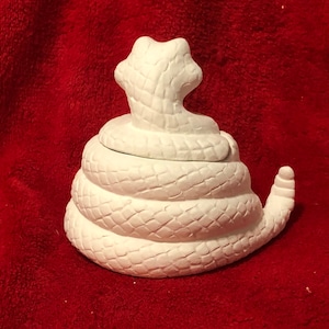 Cute Snake Box in Ceramic Bisque Ready to Paint - Etsy UK