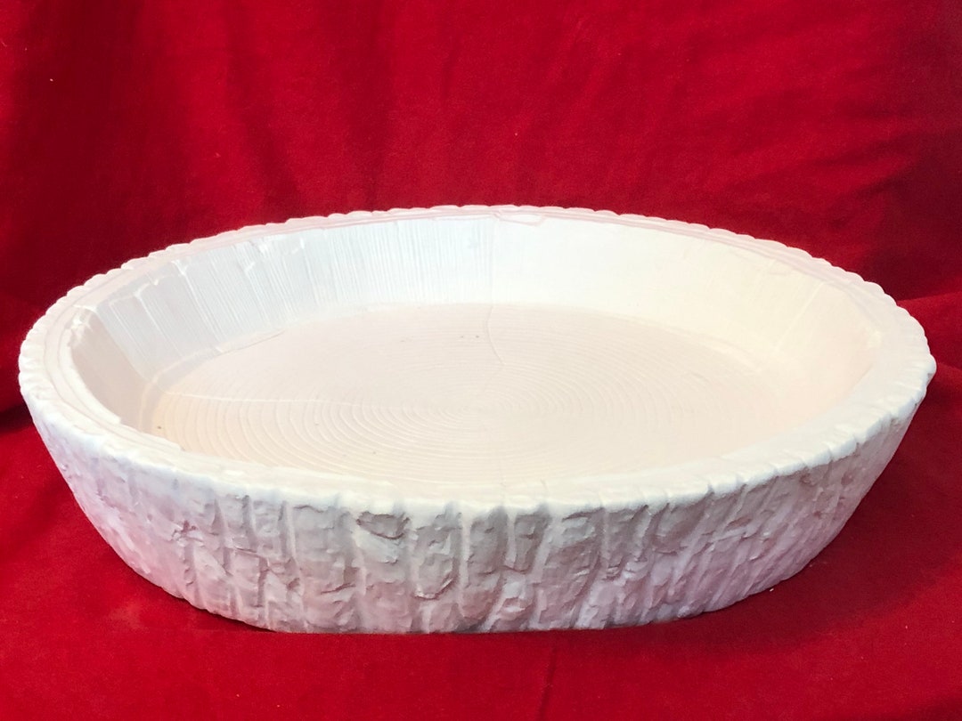 Ceramic Tree Stump Bowl in Bisque Ready to Paint by - Etsy