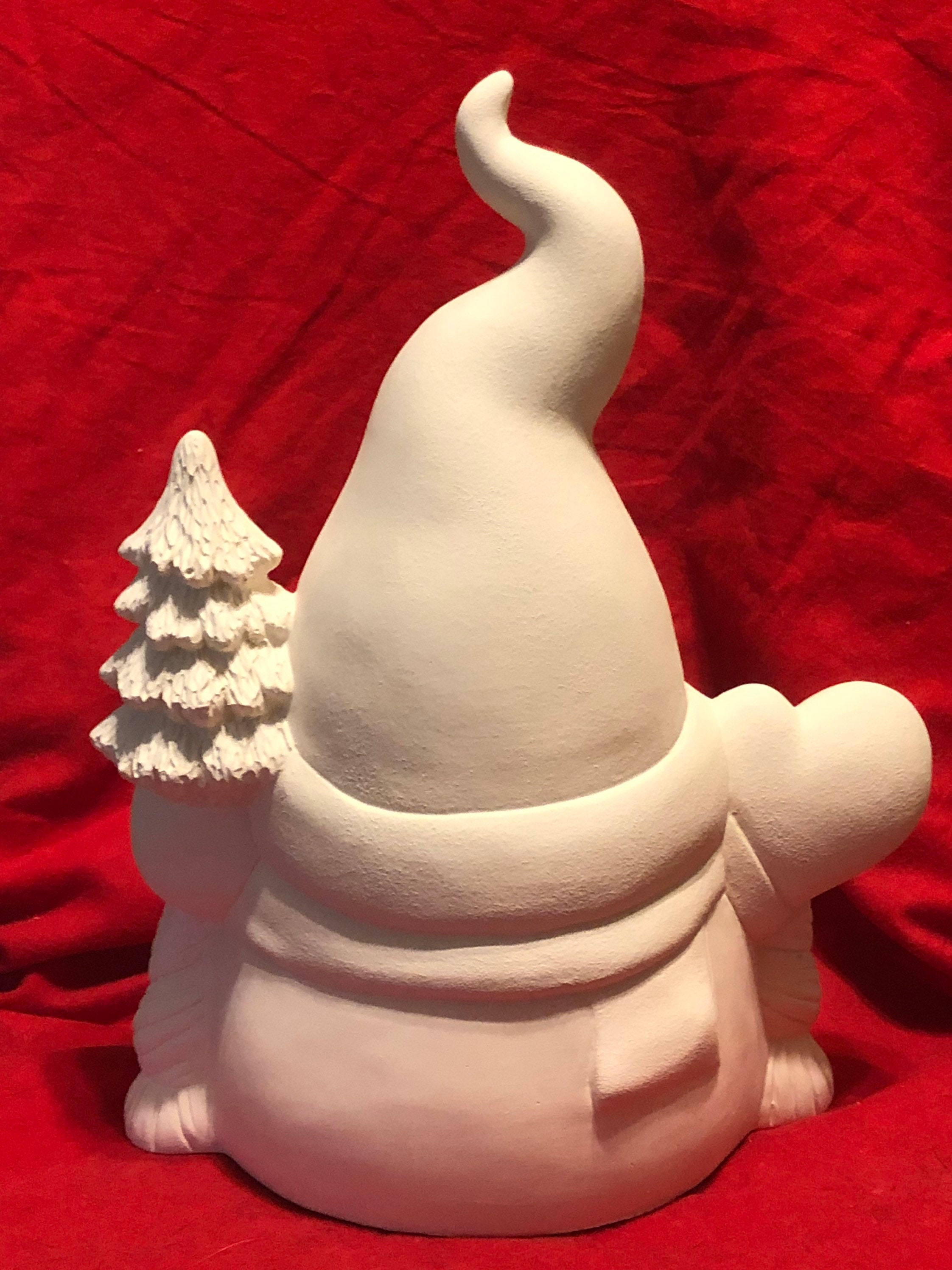 Ceramic Christmas Female Gnome Tree Without Holes for Light in | Etsy