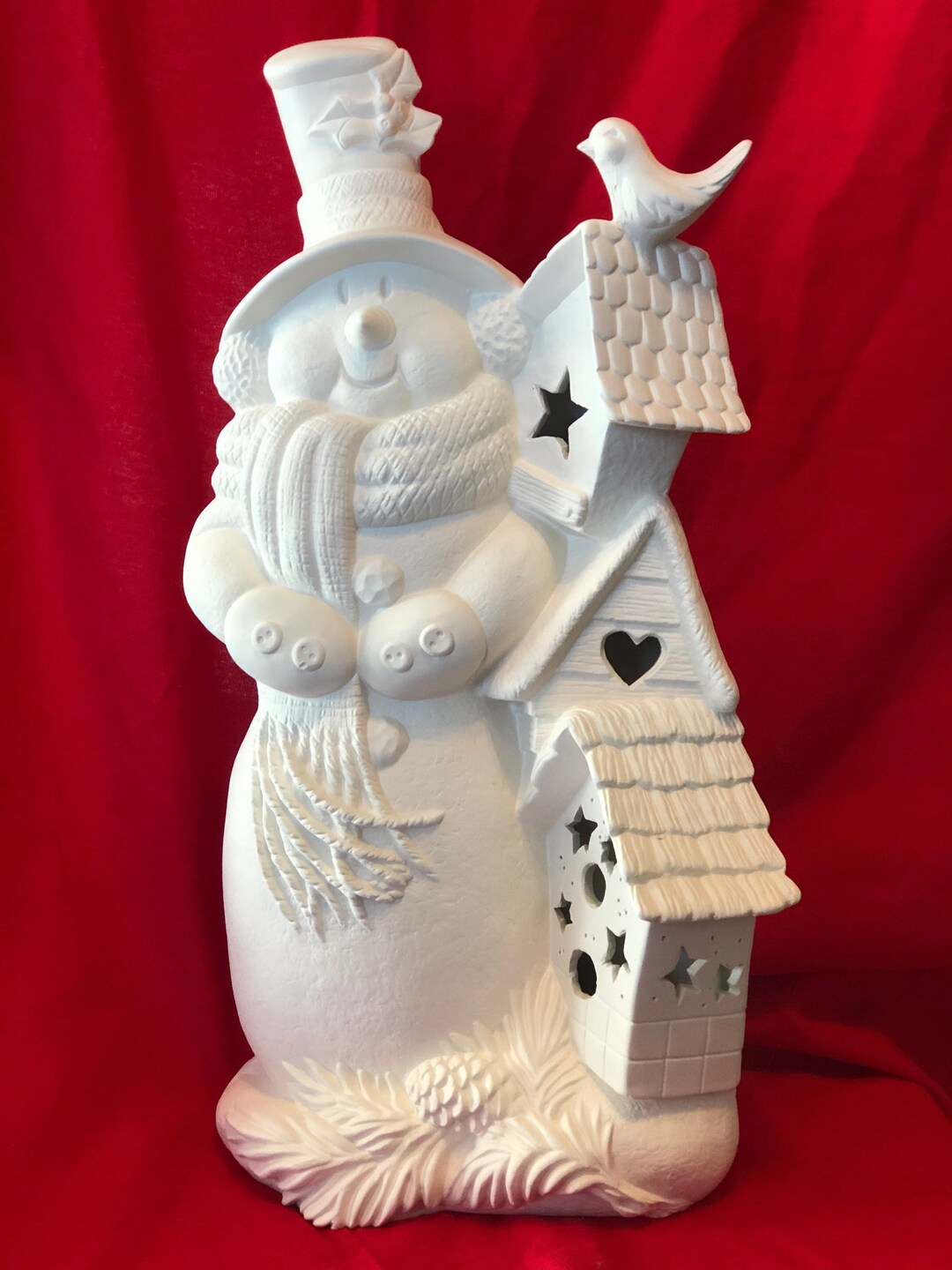 Creative Paradise Molds Snowman With Bird Houses With Cut Outs for ...
