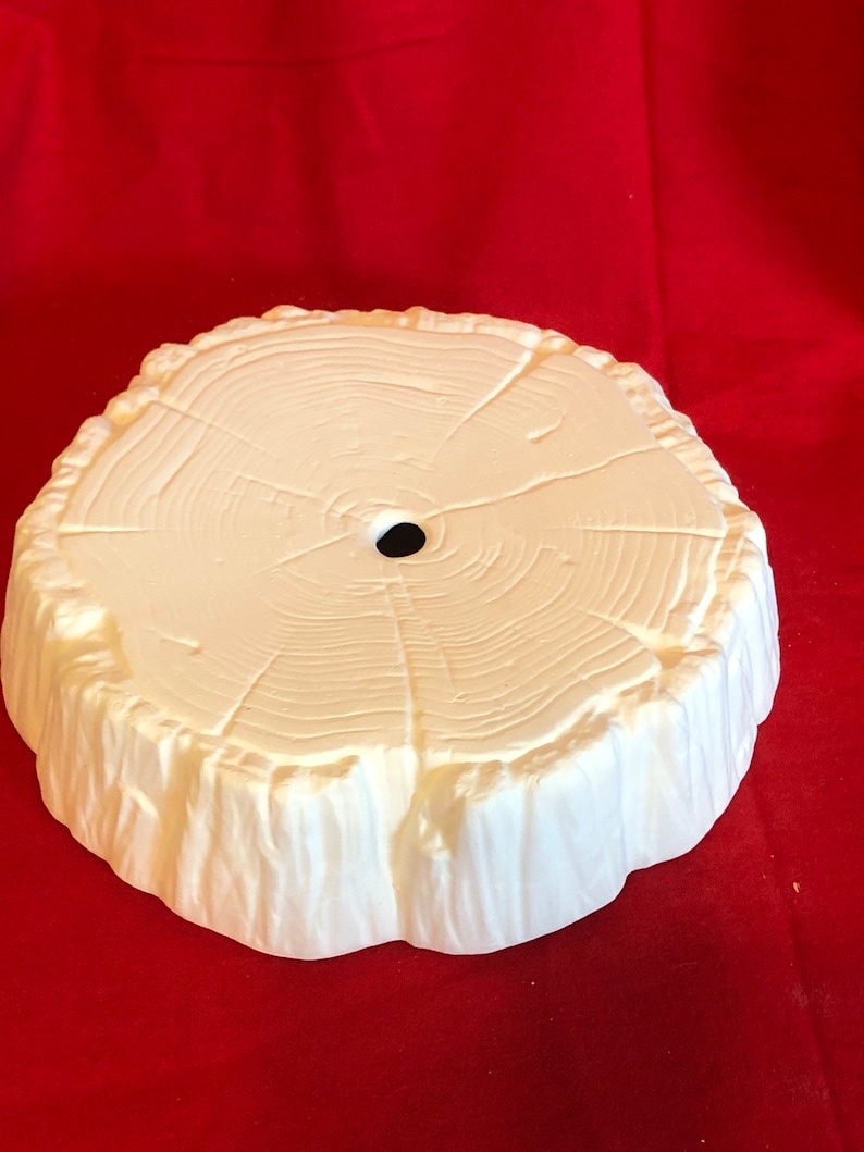 Rare Tree Stump Base With Holes for Lights in Ceramic Bisque | Etsy