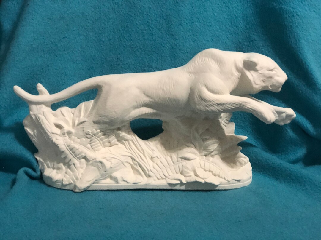 Tiger in the Tropics Ceramic Bisque Ready to Paint by Jmdceramicsart - Etsy