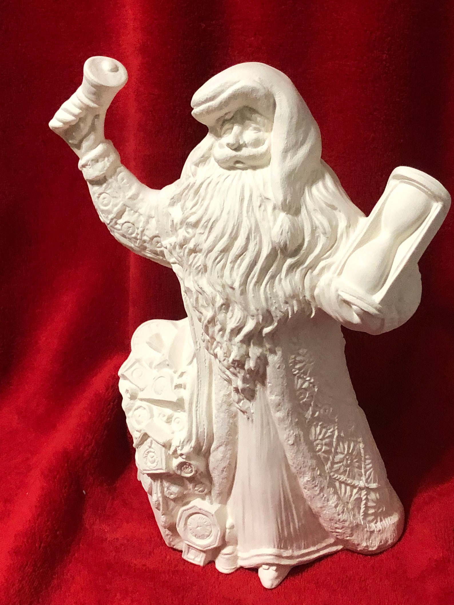 Father Time Santa Ceramic Bisque Ready to Paint by - Etsy