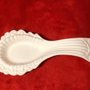 Decorative Spoon Rest in Ceramic Bisque Ready to Paint - Etsy