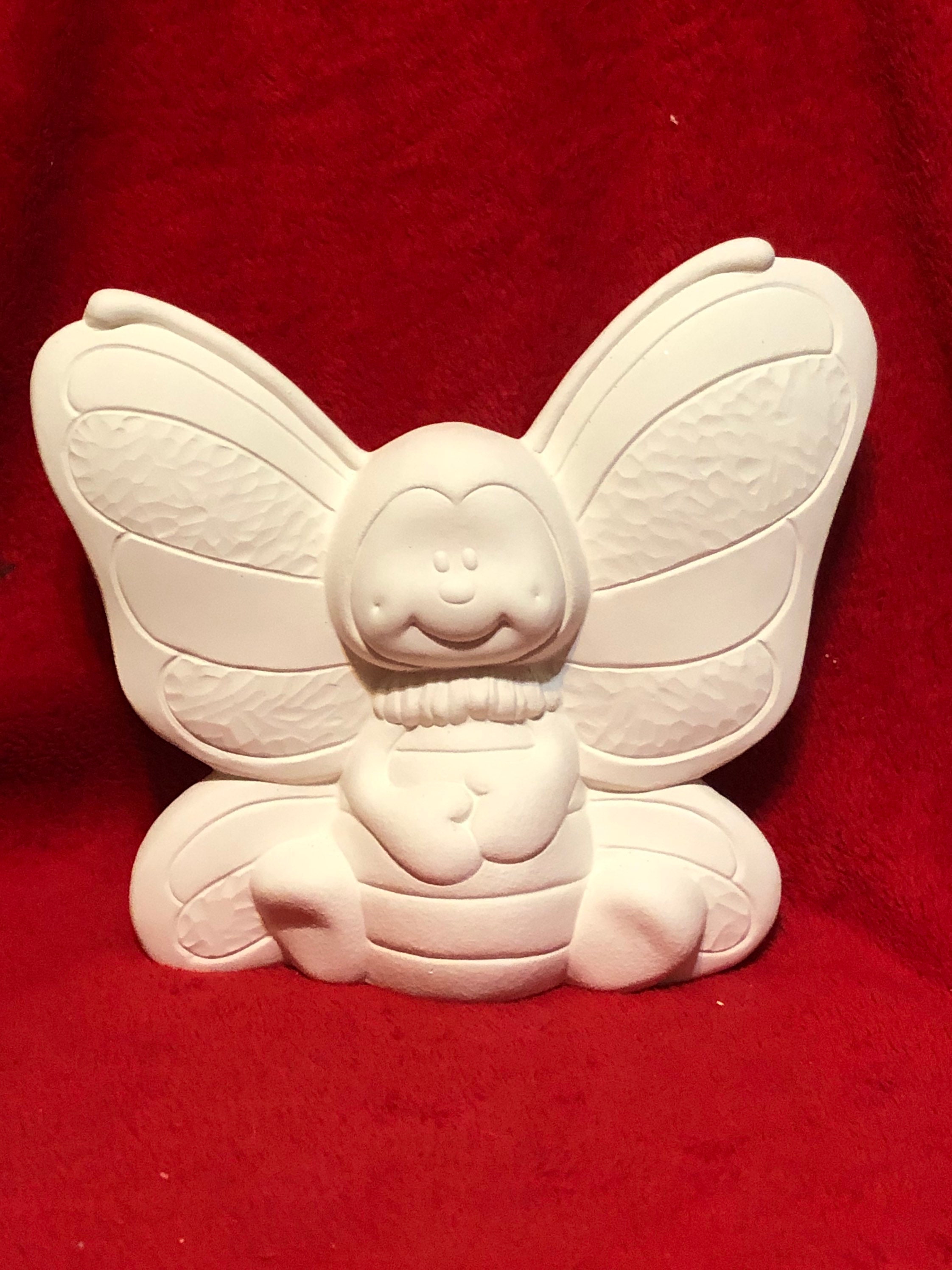 Ceramic Flutter Butterfly in Bisque Ready to Paint | Etsy