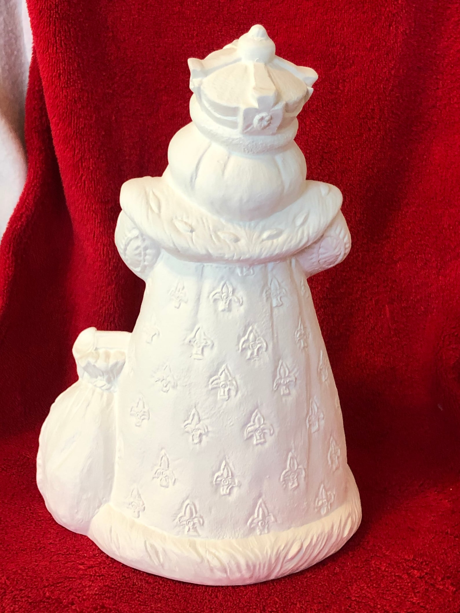 Ceramic Royal Renaissance Santa in Bisque Ready to Paint - Etsy