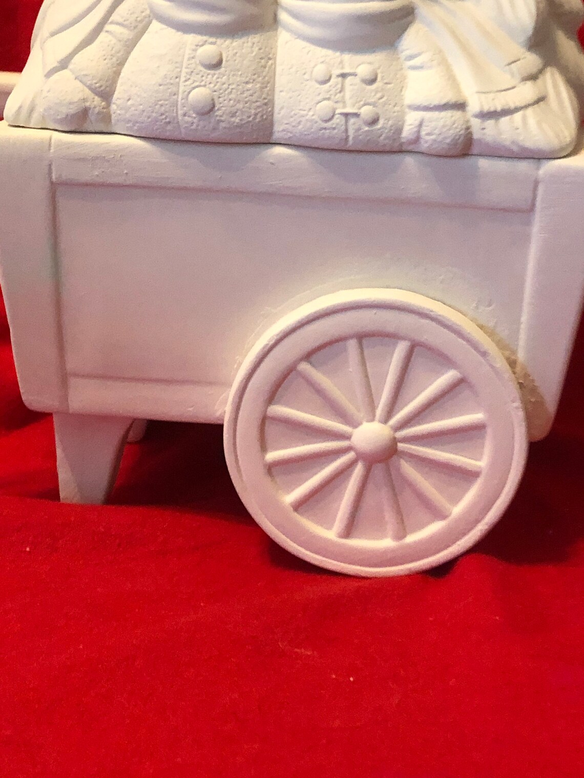 2 Piece Mayco's Snow People Lid With Cart in Ceramic | Etsy