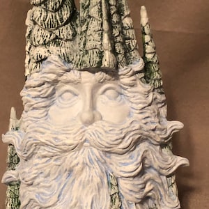 Santa Face in Trees - Etsy