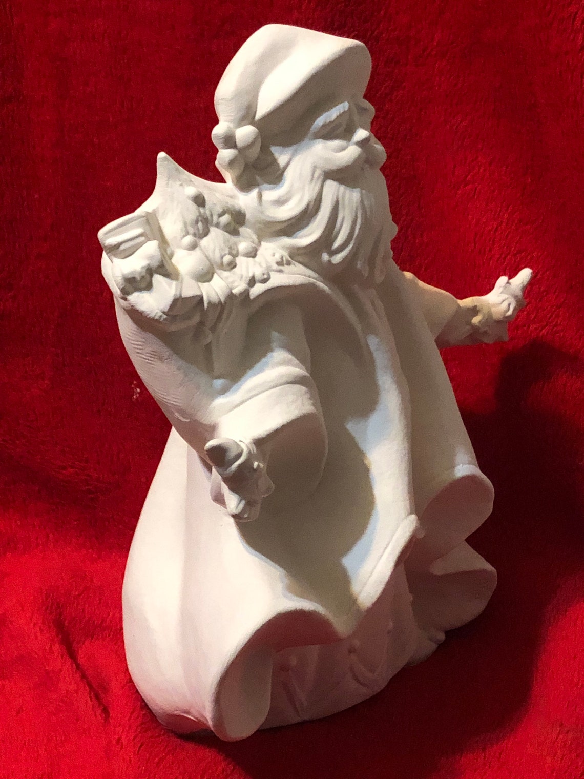 Ceramic Jester Santa in Bisque Ready to Paint - Etsy