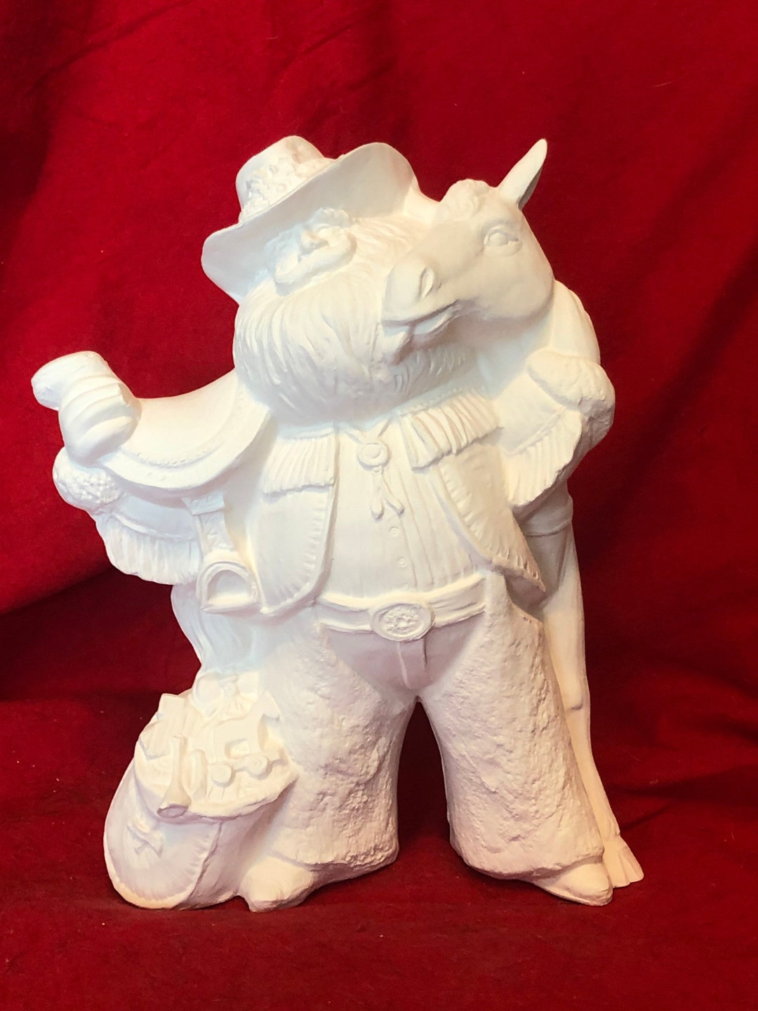 Rare Gare Molds Rodeo Santa in Ceramic Bisque Ready to Paint by ...