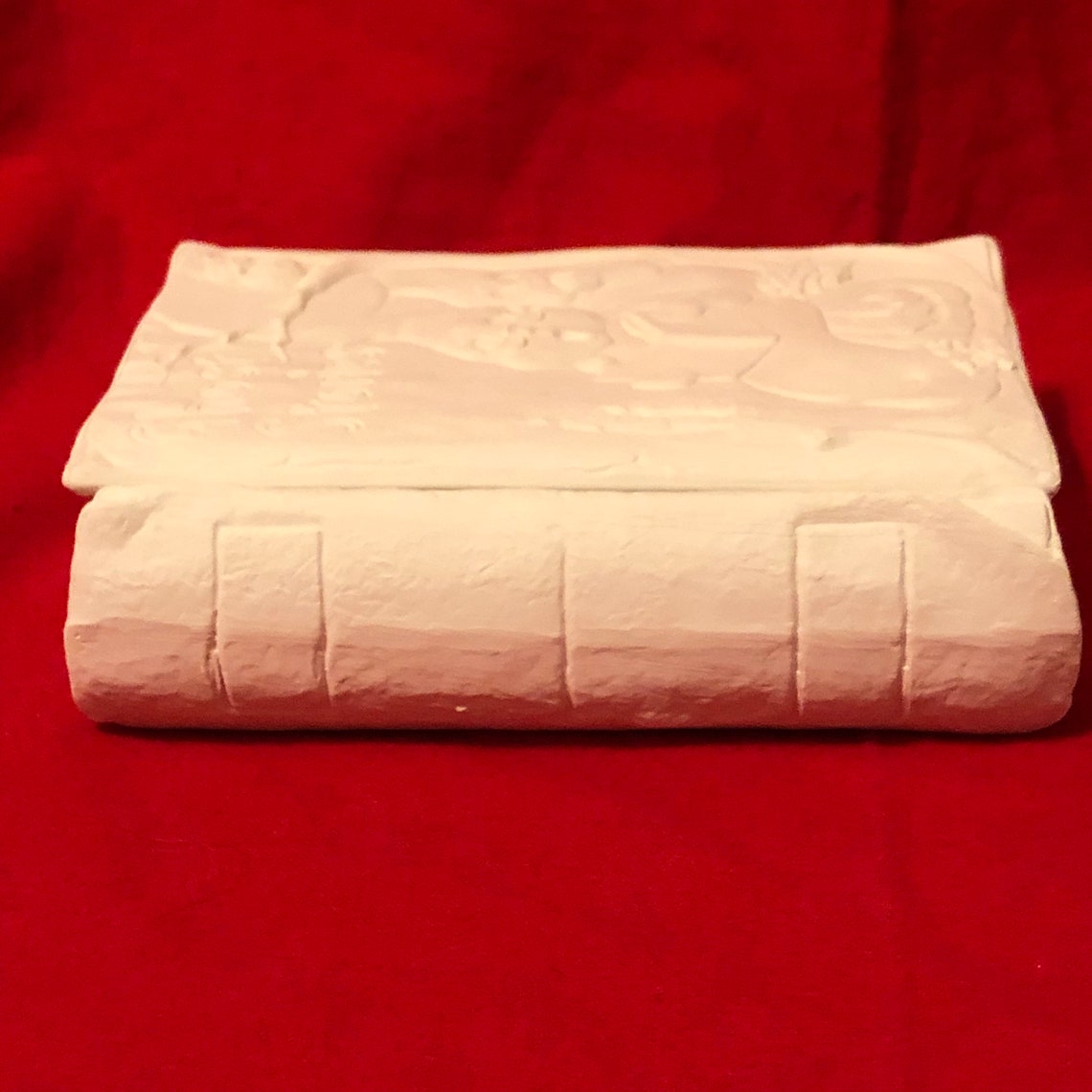 Vintage Ceramic Ghost Stories Book Box in Bisque Ready to - Etsy