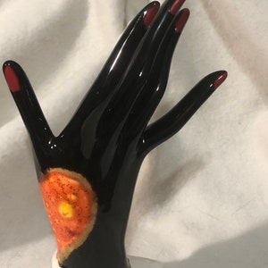 Glazed Ceramic Ring Hand by Jmdceramicsart - Etsy