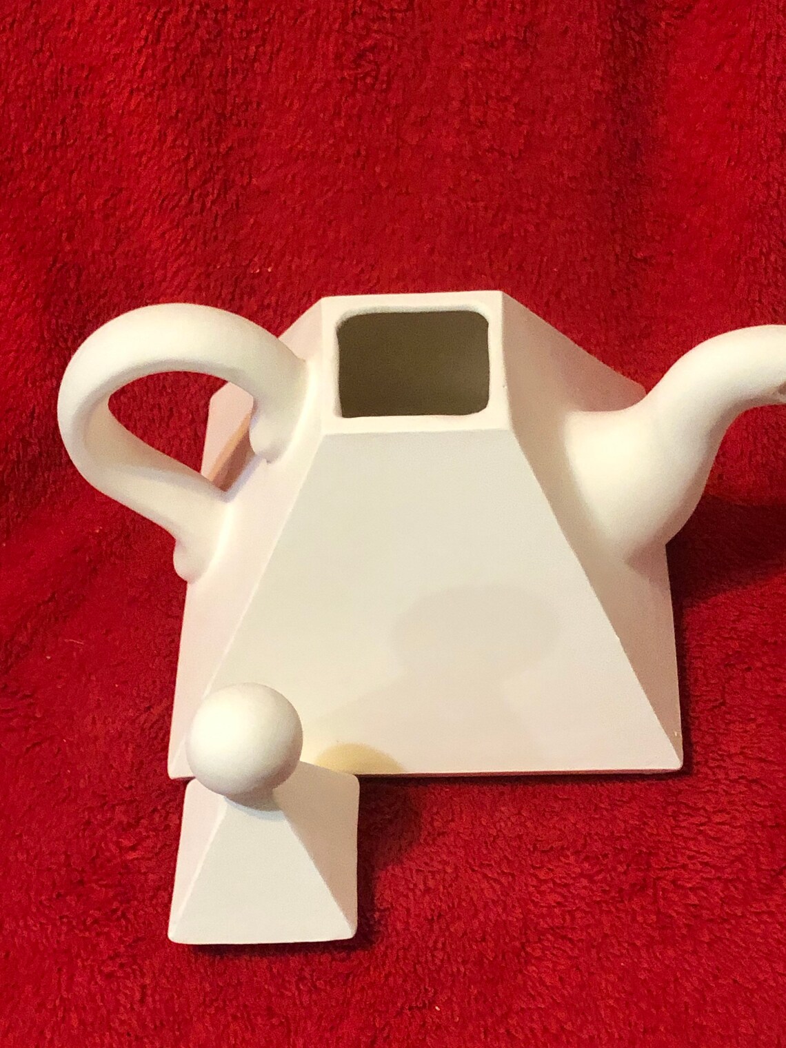 Vintage Ceramic Pyramid Tea Kettle in Bisque Ready to Paint - Etsy