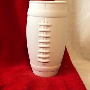 Ceramic Football Mug in Bisque Ready to Paint - Etsy