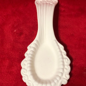 Decorative Spoon Rest in Ceramic Bisque Ready to Paint - Etsy