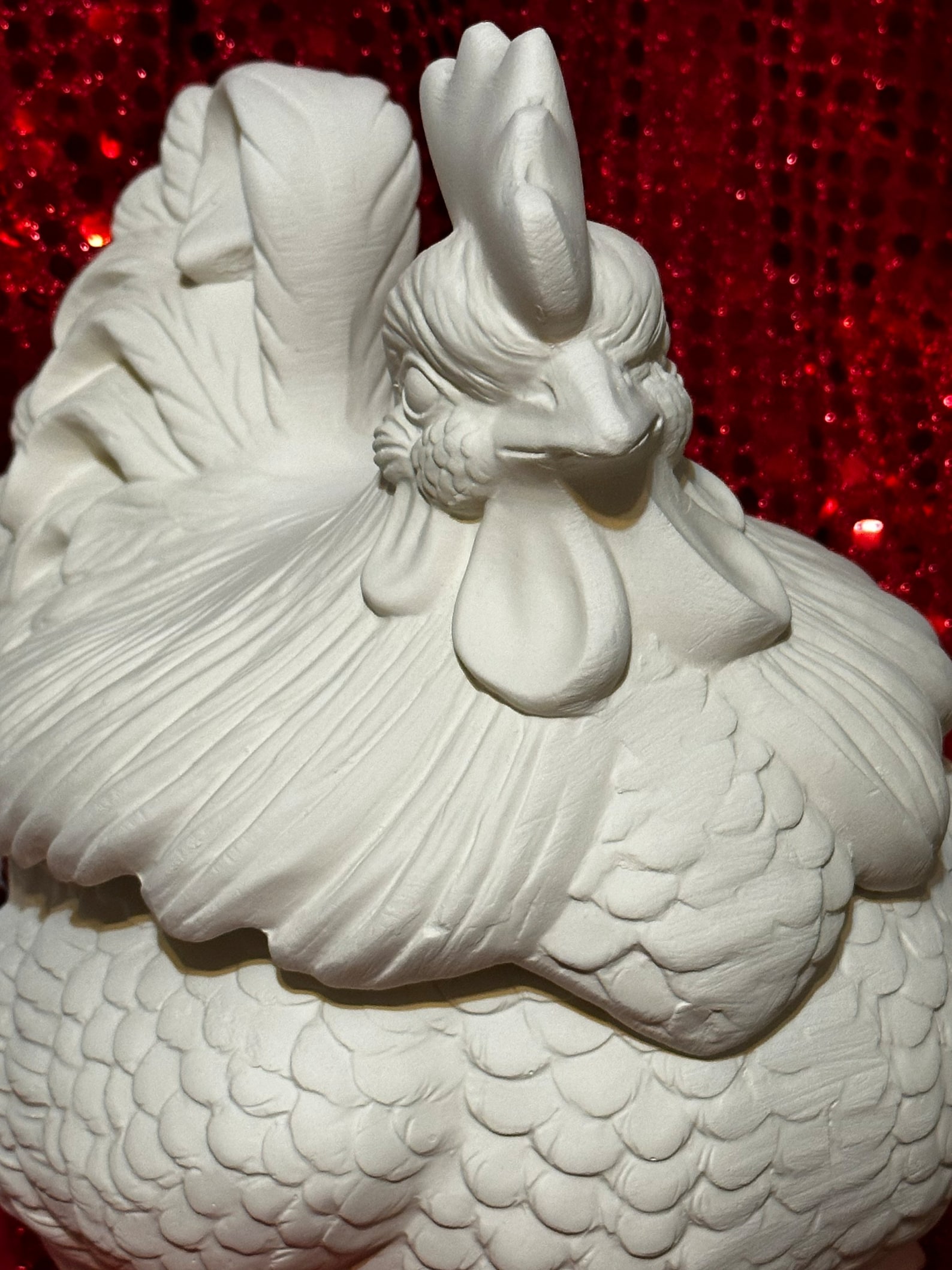 Rare Atlantic Molds Hen Cookie Jar in Ceramic Bisque Ready to Paint by ...