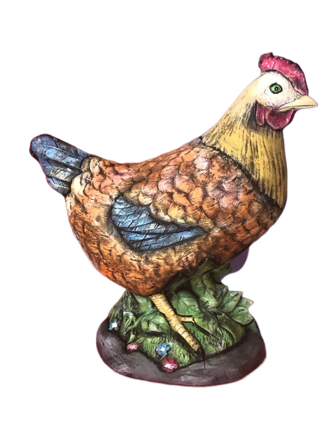Duncan Molds Ceramic Hen From 1991 Custom Painted by Jmdceramicsart - Etsy