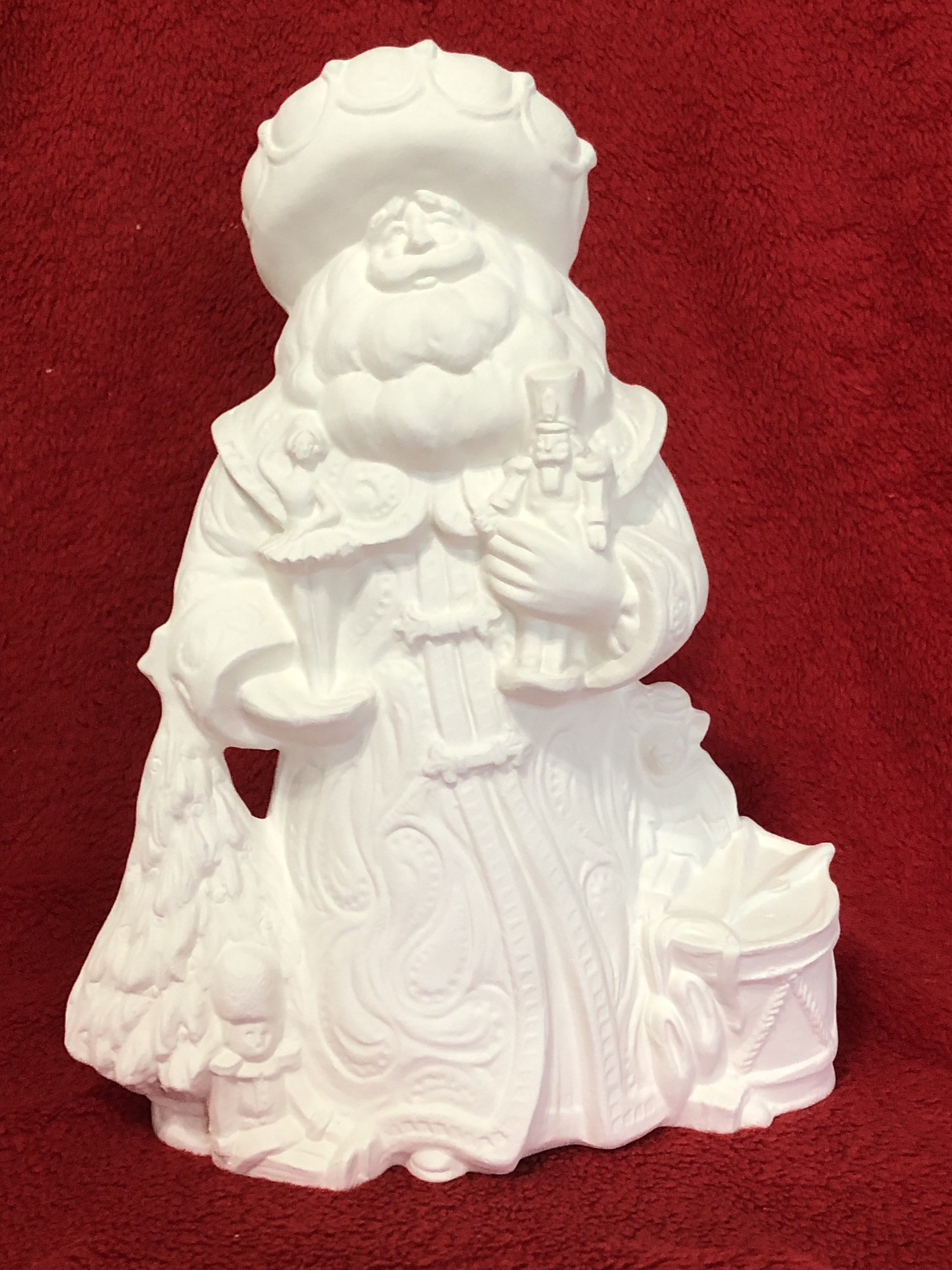 Nutcracker Santa Ceramic Bisque ready to paint