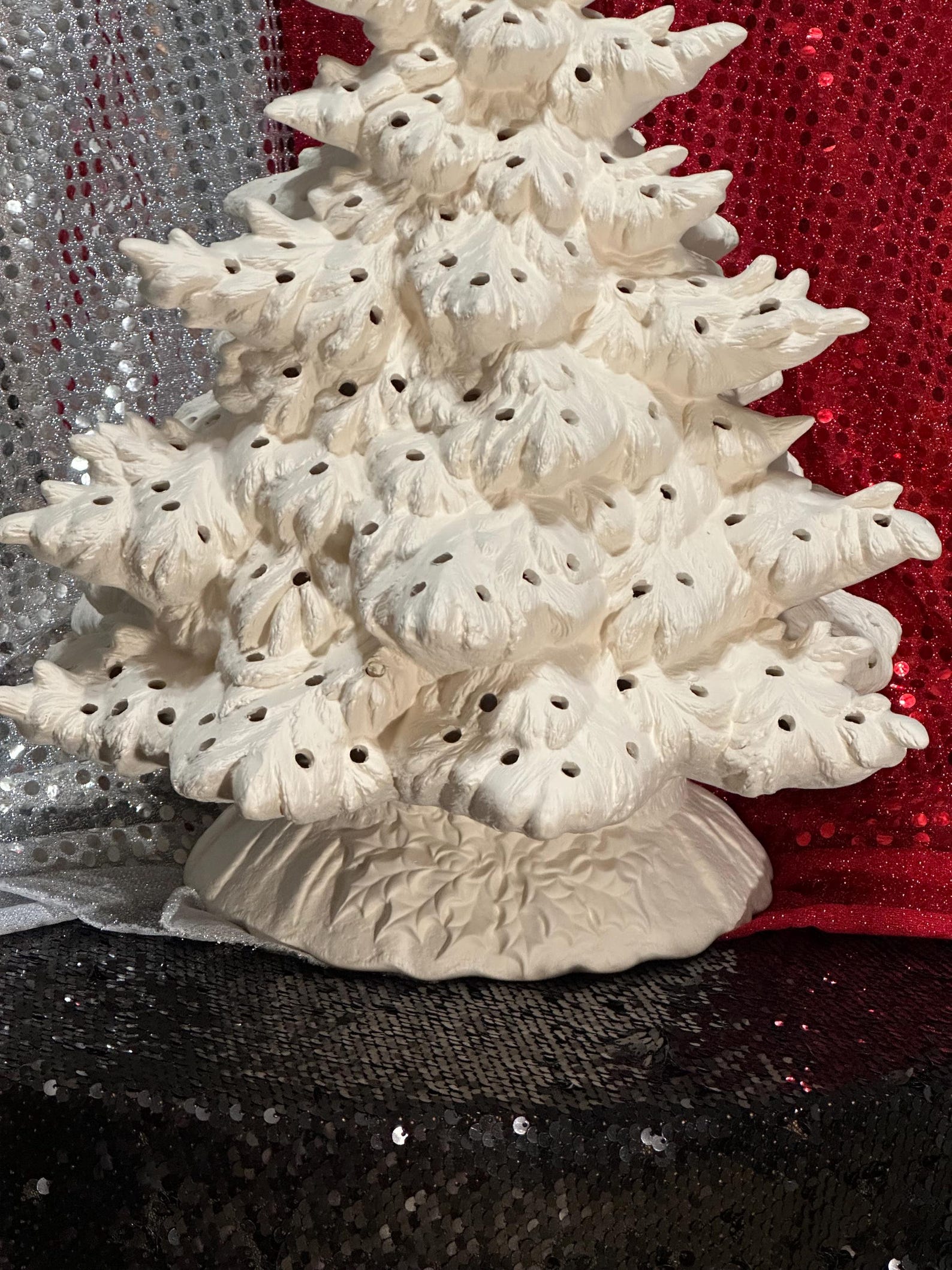 Handmade Ceramic Bisque Christmas Tree: Ready-to-paint DIY Decor - Etsy