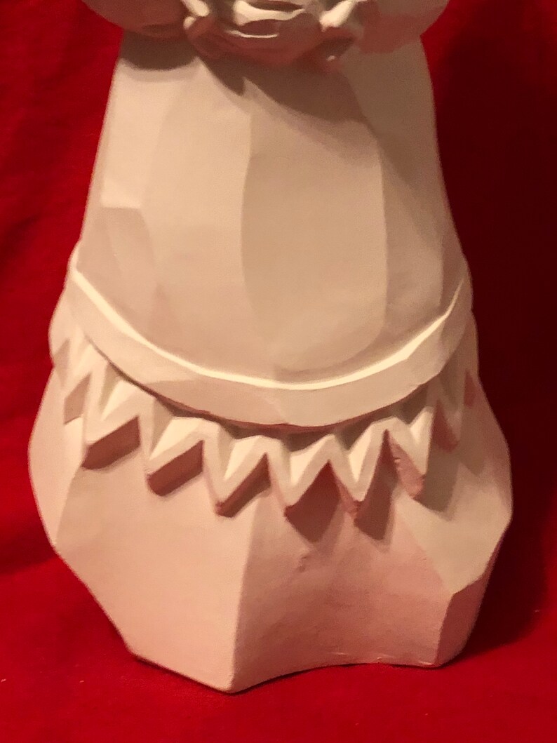 Clay Magic's Hammered Female Pilgrim in Ceramic Bisque Ready to Paint ...
