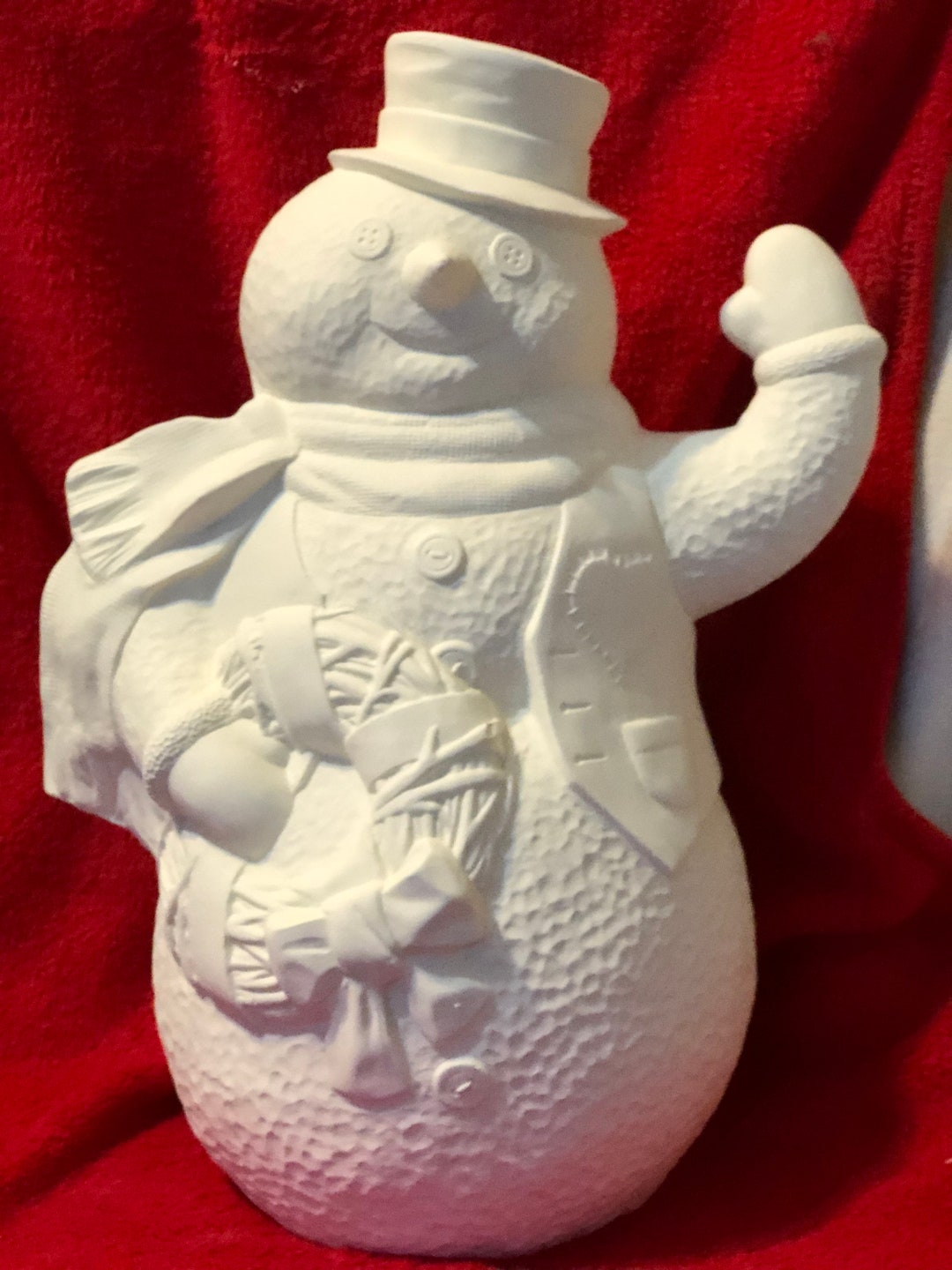 Rare Doc Hollidays Ceramic Snowman in Bisque Ready to Paint by ...