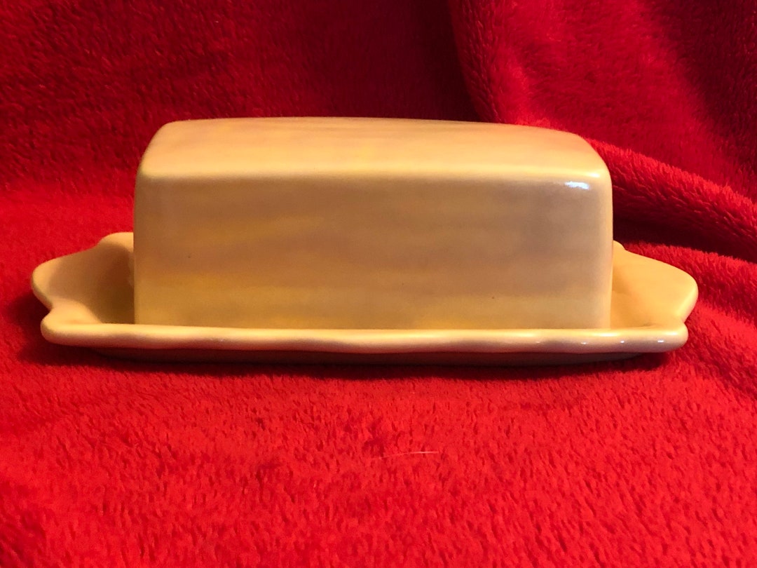 Glazed Ceramic Vintage Butter Dish - Etsy